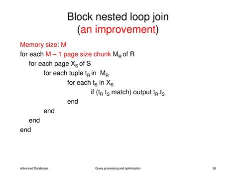 query processing and optimization ppt download