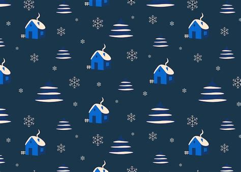 Premium Vector Winter Seamless Pattern
