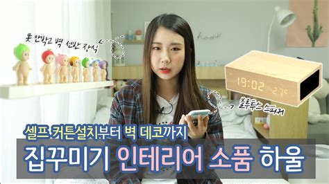 [샒의 Diy 집꾸미기 시리즈] 7편 인테리어 소품 하울 셀프 커튼 설치 및 못안박고 벽 선반 데코 원룸 인테리어용품 추천