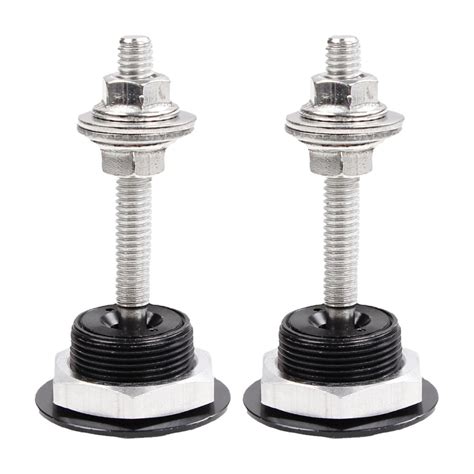 Aluminum Hood Push Button Bonnet Release Lock Latch Bumper