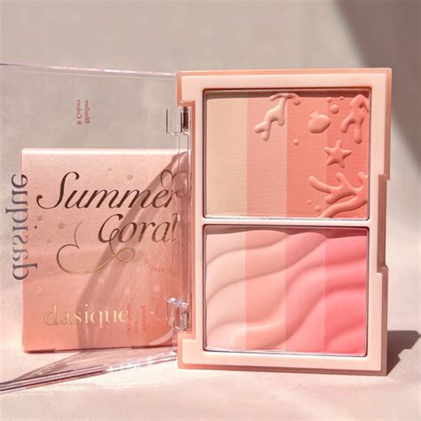 데이지크 블렌딩 레이어 치크 01 썸머코랄 듀얼 블러셔 팔레트 네이버 블로그