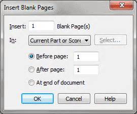 Insert Blank Pages