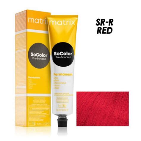 Socolor Pre Bonded Sored Sr R Rouge Matrix Club Coiffure