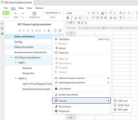 Export A Spreadsheet Support Center