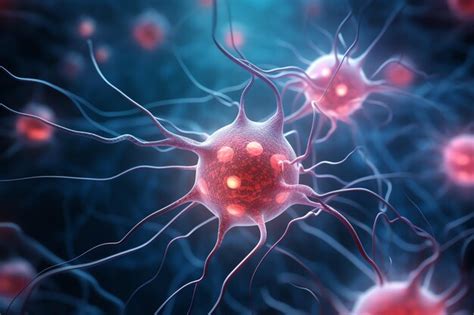 Premium Ai Image Brain Cells Microscopic View Background