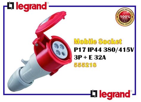 Jual Industrial Socket Mobile Legrand P17 Tempra Pro Ip44 380415v 3pe