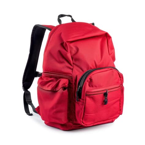 Premium Photo Red School Backpack Isolated