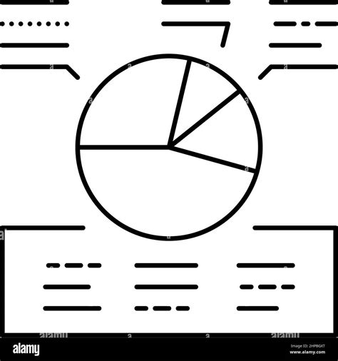 Infographic Chart Line Icon Vector Black Illustration Stock Vector