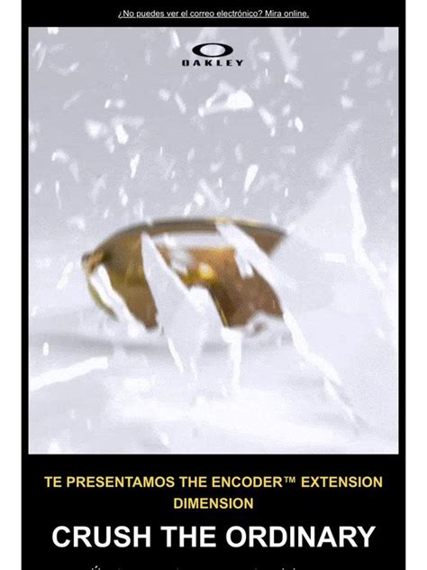 Oakley Te Presentamos The Encoder™ Extension Dimension Milled