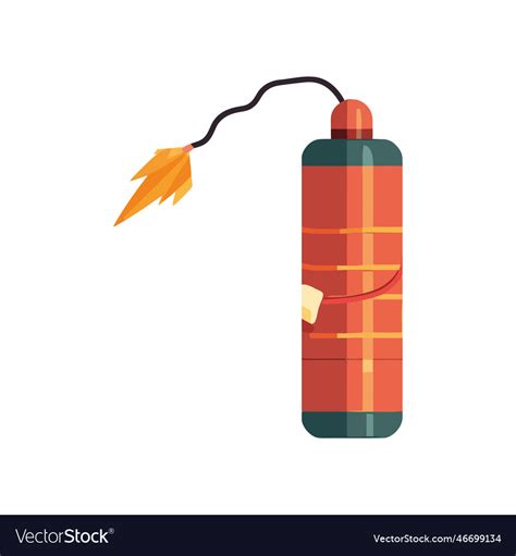 Burning Explosive Fireball Symbolizes Danger Vector Image