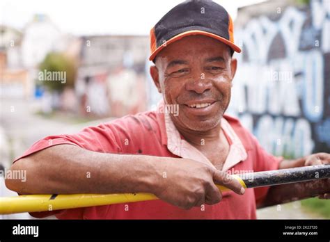 Successful Day On The Road Portrait Of A Garbage Collector With His