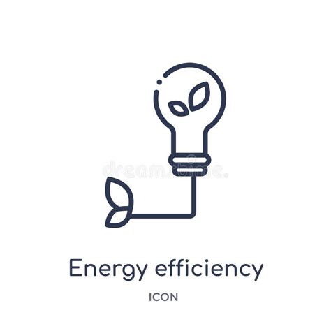 Linear Energy Efficiency Icon From General Outline Collection Thin Line Energy Efficiency Icon