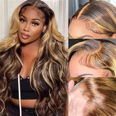 28 Inch Ginger Wig Human Hair Orange Lace Front Wigs Human
