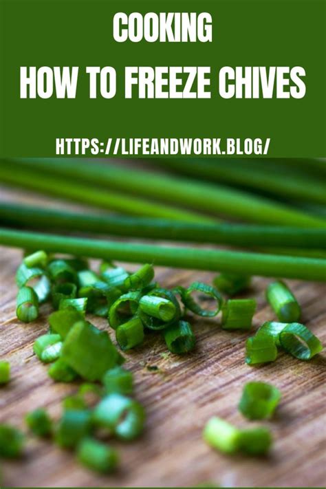 Freezing Fresh Chives Preserve The Flavor