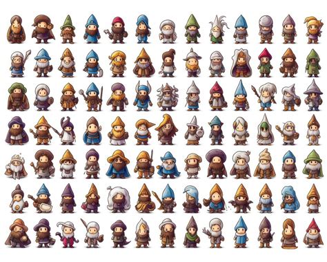 Premium Photo Game Character Sprite Sheet Of Npc Illustration