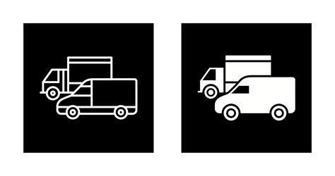 Parked Trucks Vector Icon 22734790 Vector Art At Vecteezy