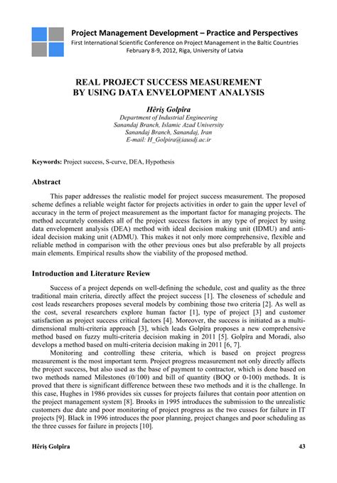 Pdf Project Management Development Practice And Perspectives Real