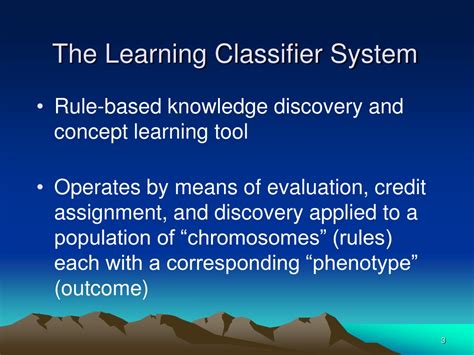 Ppt Classifier Systems In Ai Overview Components And Example