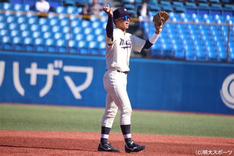 明治大学野球部【公式】 On Twitter Rt Meisupobaseball ⚾︎立大1回戦𝗣𝗹𝗮𝘆𝗯𝗮𝗰𝗸⚾︎ 初回に適時二塁