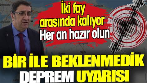 Deprem profesöründen bir ile beklenmedik deprem uyarısı Her an hazır olun