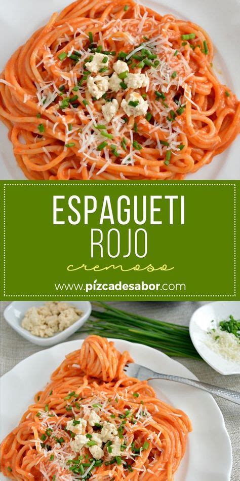 Espagueti Rojo Cremoso Fácil Y Listo En Minutos Receta Receta De
