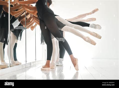 A World Class Ballet Class A Group Of Unrecognisable Ballet Dancers