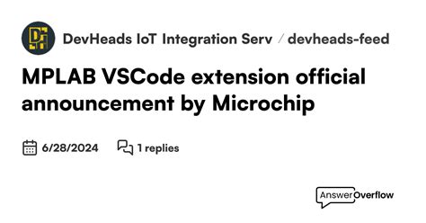 Mplab Vscode Extension Official Announcement By Microchip Devheads
