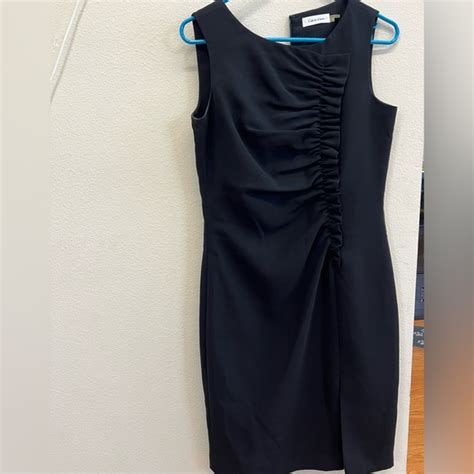 Calvin Klein Dresses Calvin Klein Black Dress With Ruffle Details