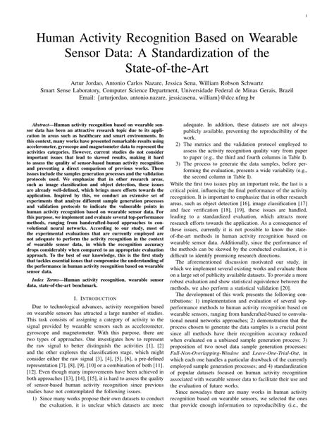 Pdf Human Activity Recognition Based On Wearable Sensor Data A