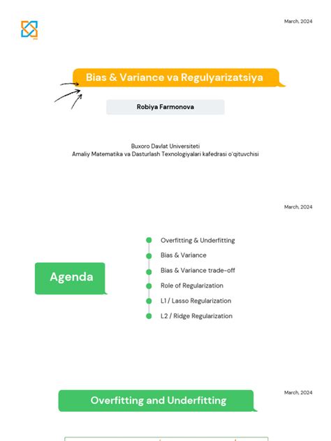 Bias And Variance And Regularization Pdf Bias Of An Estimator Estimator