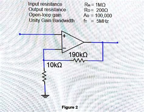 Input resistance Output resistance Open loop gain Unity Gain Bandwidth Rin MΩ Ro Ω Ao