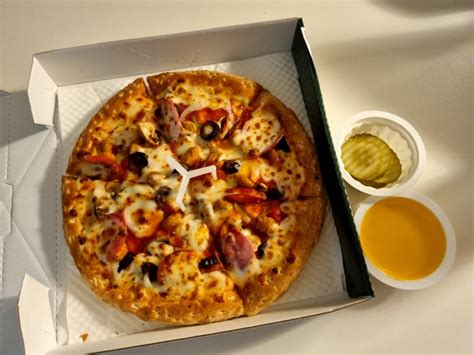 작지만 속은 꽉 찬 피자 추천 파파존스 슈퍼파파스 레귤러 리뷰 네이버 블로그