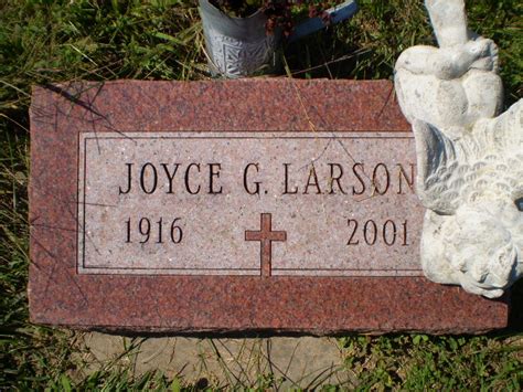 Joyce Alice Graham Larson 1916 2001 Find A Grave äreminne