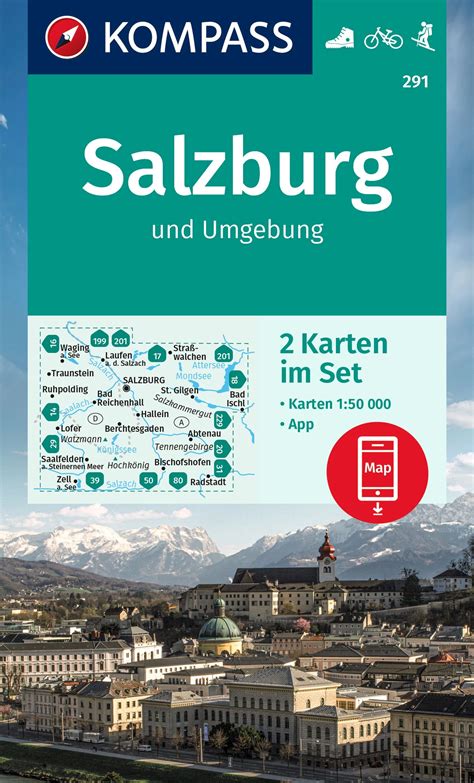 K 291 Salzburg și împrejurimi Harta Turistică 9783991214496