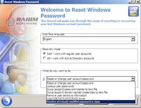 Passcape Windows Password Recovery Advanced 152 Free Download Rahim Soft