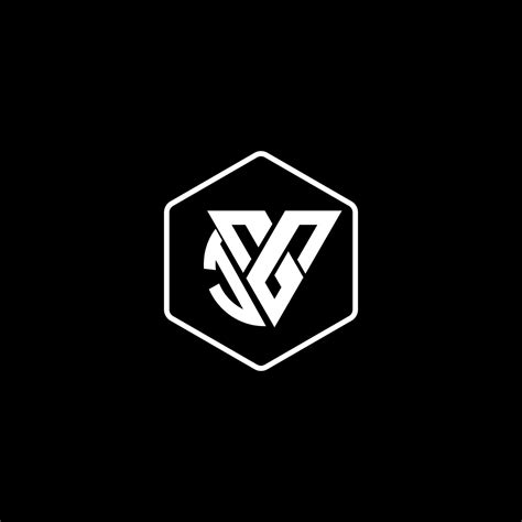 Black And White Njg Logo Design 21639364 Vector Art At Vecteezy