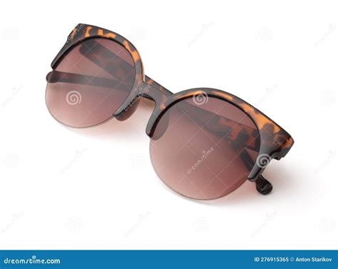 Folded Spotted Brown Framed Sunglasses Stock Image Image Of Framed
