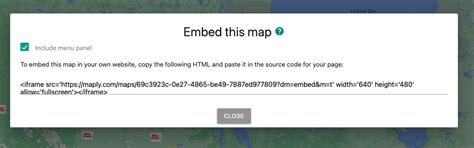 Embed A Map Help Maply