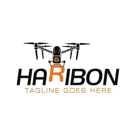항공 사진 로고 드론 로고 프리미엄 벡터