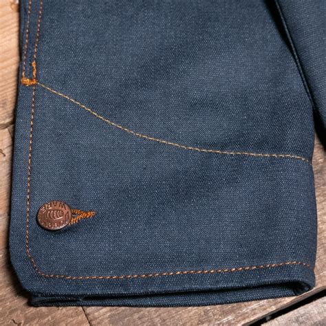Dubbleware Johnsbury Selvedge Denim Chore Jacket Indigo The R Store