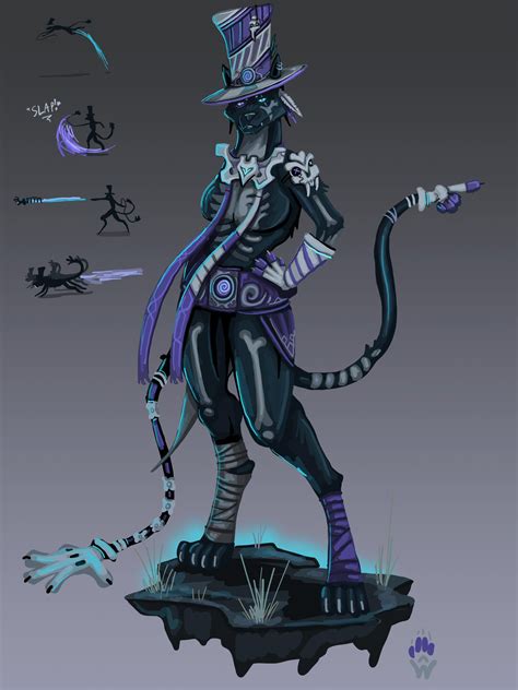 Wolfdawg Art On Twitter Black Cat Bastet Smite Skin Concept Was