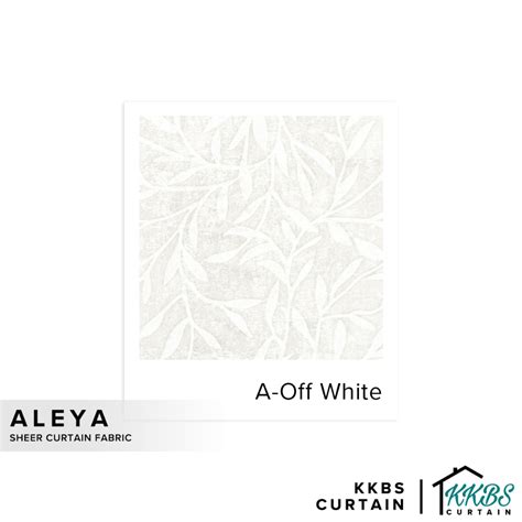 Kkbs Curtain Aleya 118 Kain Langsir Sheer Potong Meter Aleya Sheer