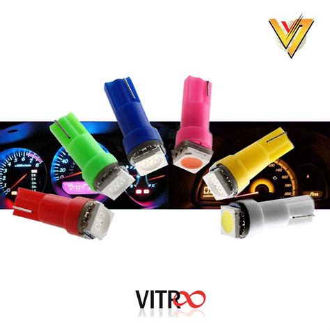 Jual Lt0x Lampu Led T5 Speedometer Lampu Speedometer Cob Lampu Mobil Motor 12v Dc Spidometer