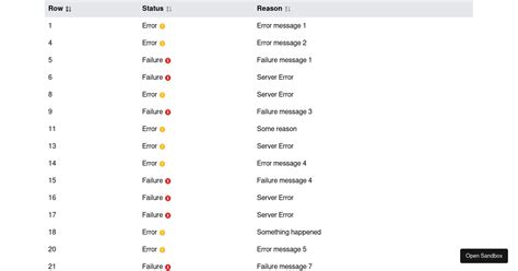 Vue Table Challenge Forked Codesandbox