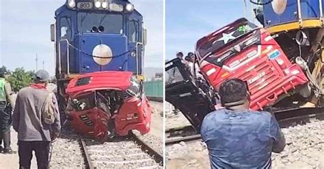 Madre E Hija Sobreviven Tras Ser Arrastradas Por Un Tren Mototaxi En