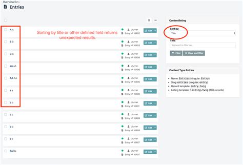 Unexpected Results On Contenttype Sorting Issue 1190 Bolt Core