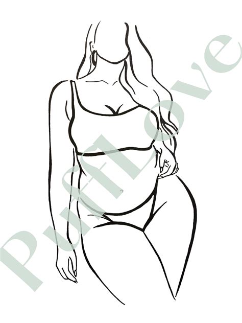 Flawless Line Art Of Curvy Women Minimalistic Line Drawings Curvy Women Pdf Png Svg