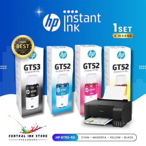 Jual Tinta Hp Gt53 And Gt52 Blackcolor Originalsupport Printer Tipe Hp