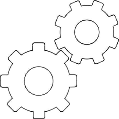 Flat Style Setting Gear Icon 24369977 Vector Art At Vecteezy