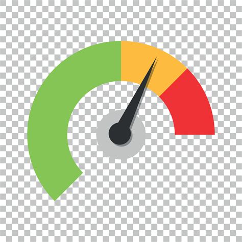 Meter Dashboard Icon In Flat Style Credit Score Indicator Level Vector Illustration On Isolated